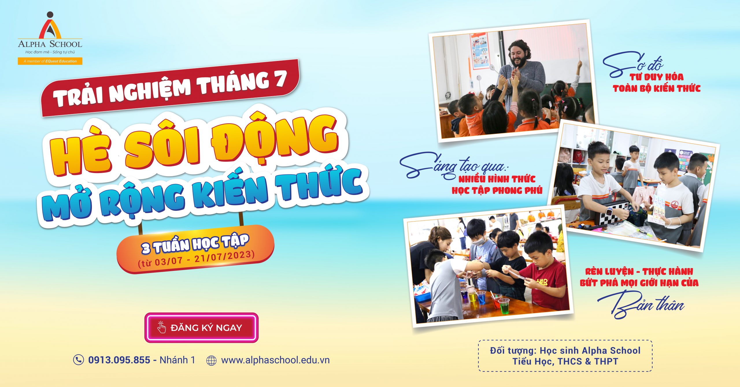T5 - 15.05 Banner trại hè tháng 7_Banner trại hè - Alpha School - Học ...